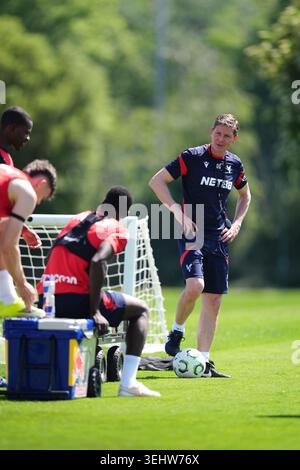 Crystal Palace manager Oliver Glasner at the Red Bull Arena, Leipzig ...