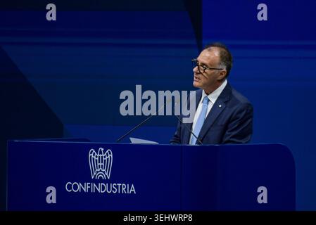 President of Confindustria Emanuele Orsini speaks during the Annual ...