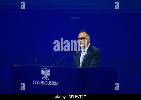 President of Confindustria Emanuele Orsini speaks during the Annual ...