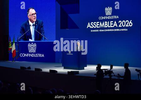 President of Confindustria Emanuele Orsini speaks during the Annual ...