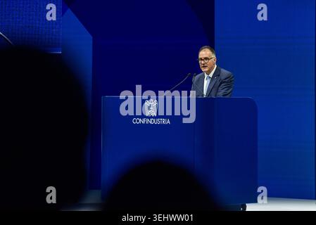 President of Confindustria Emanuele Orsini speaks during the Annual ...