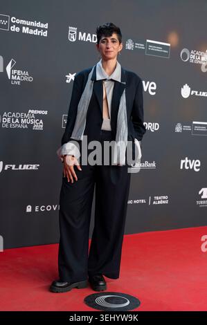Alba Flores attends the Spanish Music Academy Awards 2026 photocall at ...