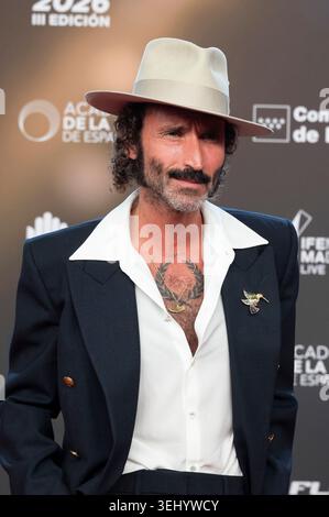 Leiva Conejo Torres attends the Spanish Music Academy Awards 2026 ...