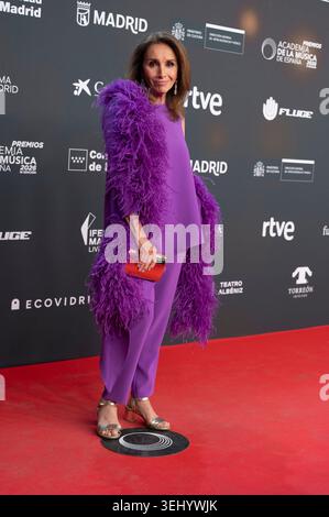 Ana Belen attends the Spanish Music Academy Awards 2026 photocall at ...