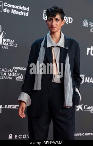 Alba Flores attends the Spanish Music Academy Awards 2026 photocall at ...