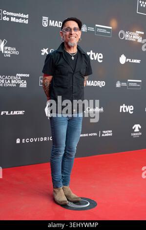 Fito Fitipaldi attends the Spanish Music Academy Awards 2026 photocall ...