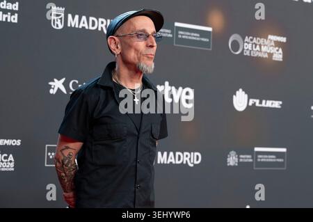 Fito Fitipaldi attends the Spanish Music Academy Awards 2026 photocall ...