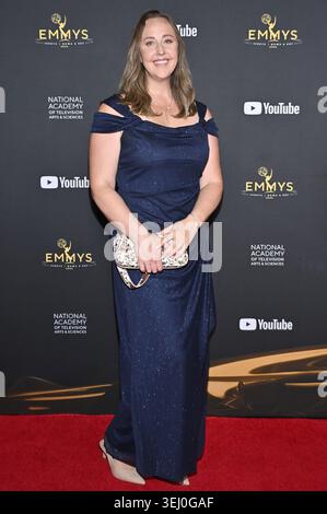 Cathy Honeywell attends the 47th Annual Sports Emmy Awards at Jazz at ...