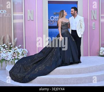 Jennifer Lopez and Brett Goldstein arriving for the Office Romance UK ...