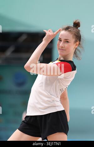 Darja Varfolomeev (Germany) during the 2026 Rhythmic Gymnastics ...