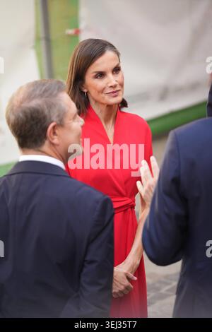 Toledo, Spain. 27th May, 2026. Spanish King Felipe VI and Queen Letizia ...