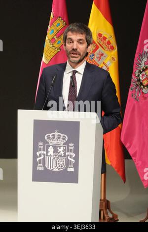 Toledo, Spain. 27th May, 2026. Spanish King Felipe VI and Queen Letizia ...