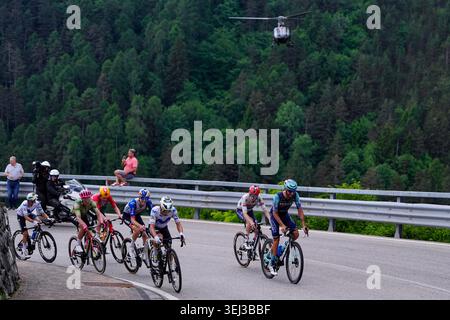 The pack riders during Stage 4 of the Giro Next Generation from Matera ...
