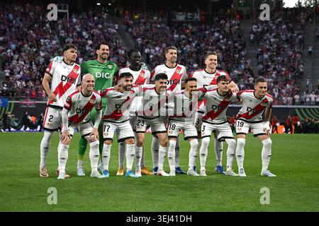 LEIPZIG - Rayo Vallecano de Madrid coach Iñigo Pérez during the UEFA ...