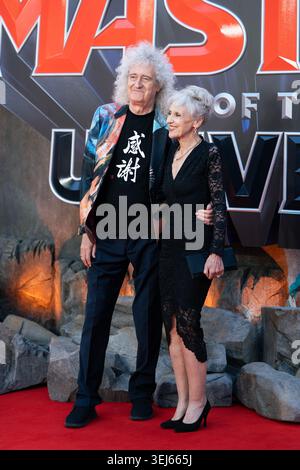 Brian May and Anita Dobson attend the UK Premiere of "Masters Of The ...
