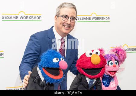 John Oliver attends Sesame Workshop 2026 annual gala at Cipriani 42nd ...