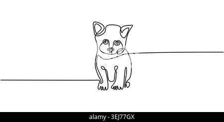 Minimalist Continuous Line Drawing of a Serene Human Profile Stock ...