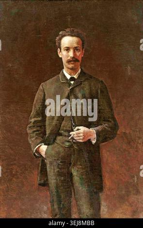 Portrait of Artur Gruszecki (1887) by Aleksander Gierymski Stock Photo ...