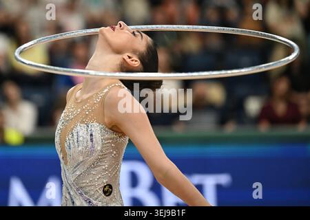 Eva Brezalieva (Bulgaria) during the 2026 Rhythmic Gymnastics European ...