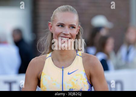 Bergen 20260528. Pernille Antonsen wins 800 m during the Trond Mohn ...