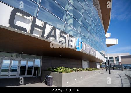 Exterior view of Chase Center, San Francisco, California, March 25 ...