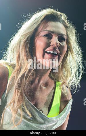 Singer of the group 'La Oreja de Van Gogh', Amaia Montero performs ...