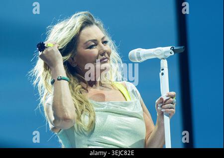 Singer of the group 'La Oreja de Van Gogh', Amaia Montero performs ...