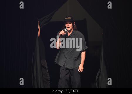 Jamie Campbell Bower, a British actor, speaking at event of Comic Con ...