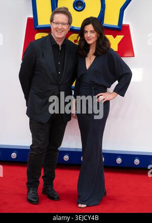 Andrew Stanton and Lindsey Collins attends the premiere of "Toy Story 5 ...