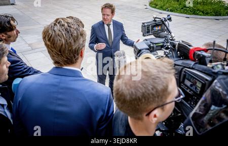 THE HAGUE - David van Weel, Minister of Justice and Security, speaks to ...