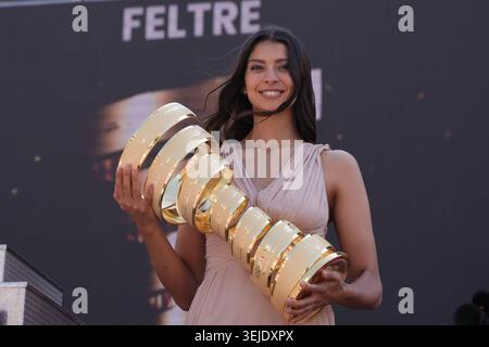 Feltre, Italia. 29th May, 2026. The trophy (trofeo senza fine) during ...