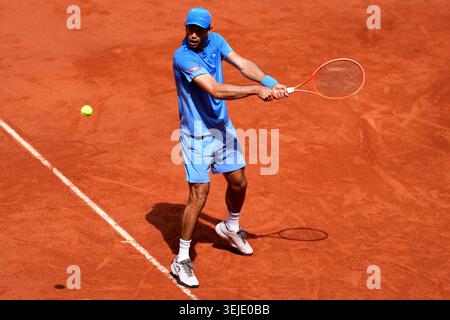 Paris, France. 29th May 2026. Andrey Rublev in action during his men’s ...