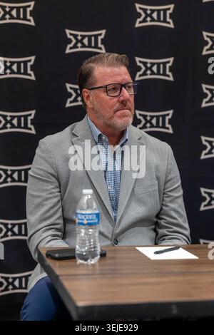 Frisco, TX USA: Big 12 chief competition officer Scott Draper speaks to ...