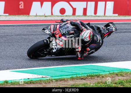 Marco Bezzecchi of Italy and Aprilia Racing seen during MotoGP GP7 ...