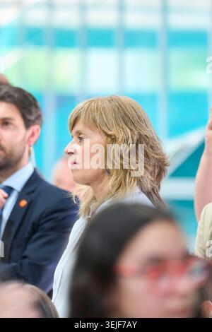 Queen Letizia of Spain attends the opening of the Madrid Book Fair 2026 ...