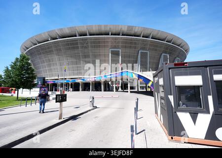 A general view outside the Puskas Arena in Budapest ahead of the ...
