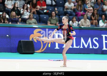 Stiliana Nikolova (Bulgaria) during the 2026 Rhythmic Gymnastics ...
