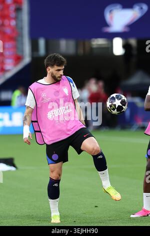 Budapest, Hungary. 29th, May 2026. Gabriel Martinelli of Arsenal seen ...