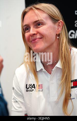 Taylor Canfield of U.S. SailGP Team participates in 2026 Mubadala New ...