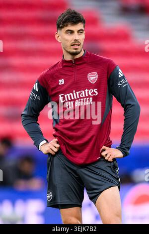 Budapest, Hungary. 29th, May 2026. Gabriel Martinelli of Arsenal seen ...
