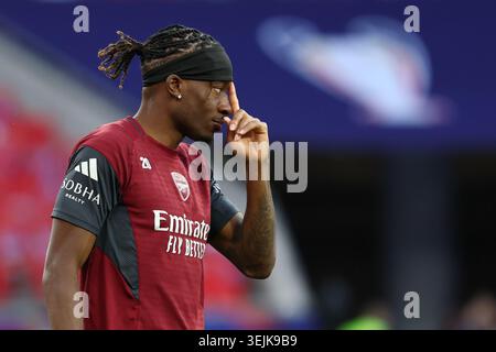 Budapest, Hungary. 29th, May 2026. Gabriel Martinelli of Arsenal seen ...