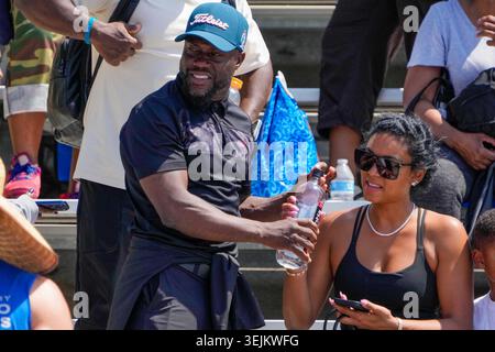 Kevin Hart attends the CIF Southern Section Masters Meet on Saturday ...
