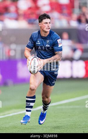 Bristol Bears' Louis Rees-Zammit reacts after a disallowed try during ...