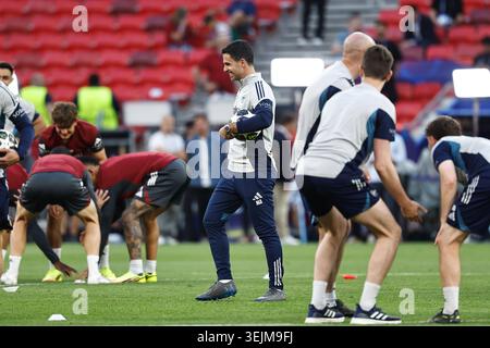 Budapest, Hungary. 29th, May 2026. Gabriel Martinelli of Arsenal seen ...