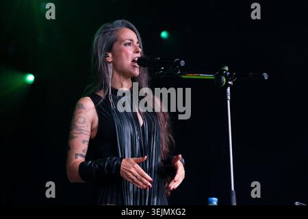 Mercedes Mígel Carpio, known artistically as Vega performs during her ...