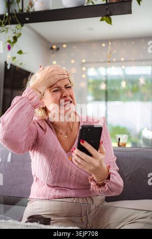 Woman feeling stressed and frustrated while sitting in her car ...