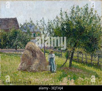 Camille Pissarro, Apple Trees in Blossom, Éragny (Pommiers en fleurs ...