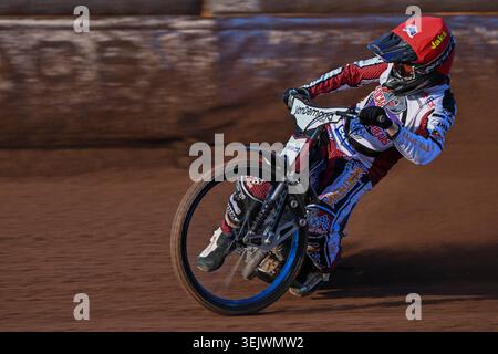 Jake Allen of Redcar Bears out in front during Heat 13 of the Cab ...