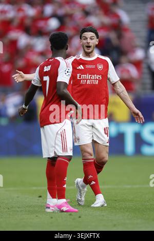 Declan Rice of Arsenal FC during the UEFA Champions League Final match ...