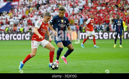 from left Leandro Trossard (Arsenal), Joao Neves Budapest, May 30, 2026 ...